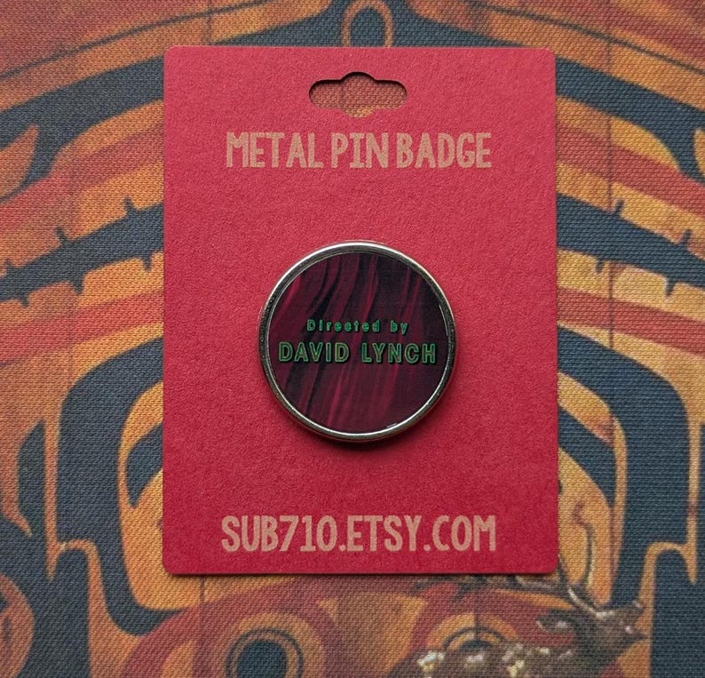 Directed by David Lynch Metal Lapel Pin Badge 25mm (twin Peaks, Dale ...
