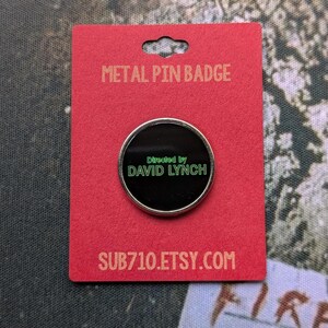 Directed by David Lynch Metal Lapel Pin Badge 25mm (twin Peaks, Dale ...