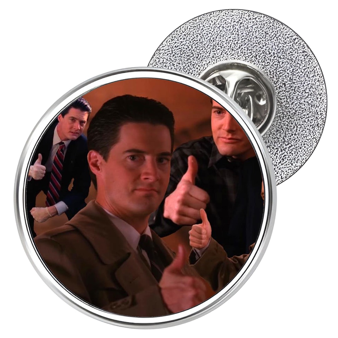 Thumbs up Cooper Metal Lapel Pin Badge 25mm (twin Peaks, Dale Cooper ...
