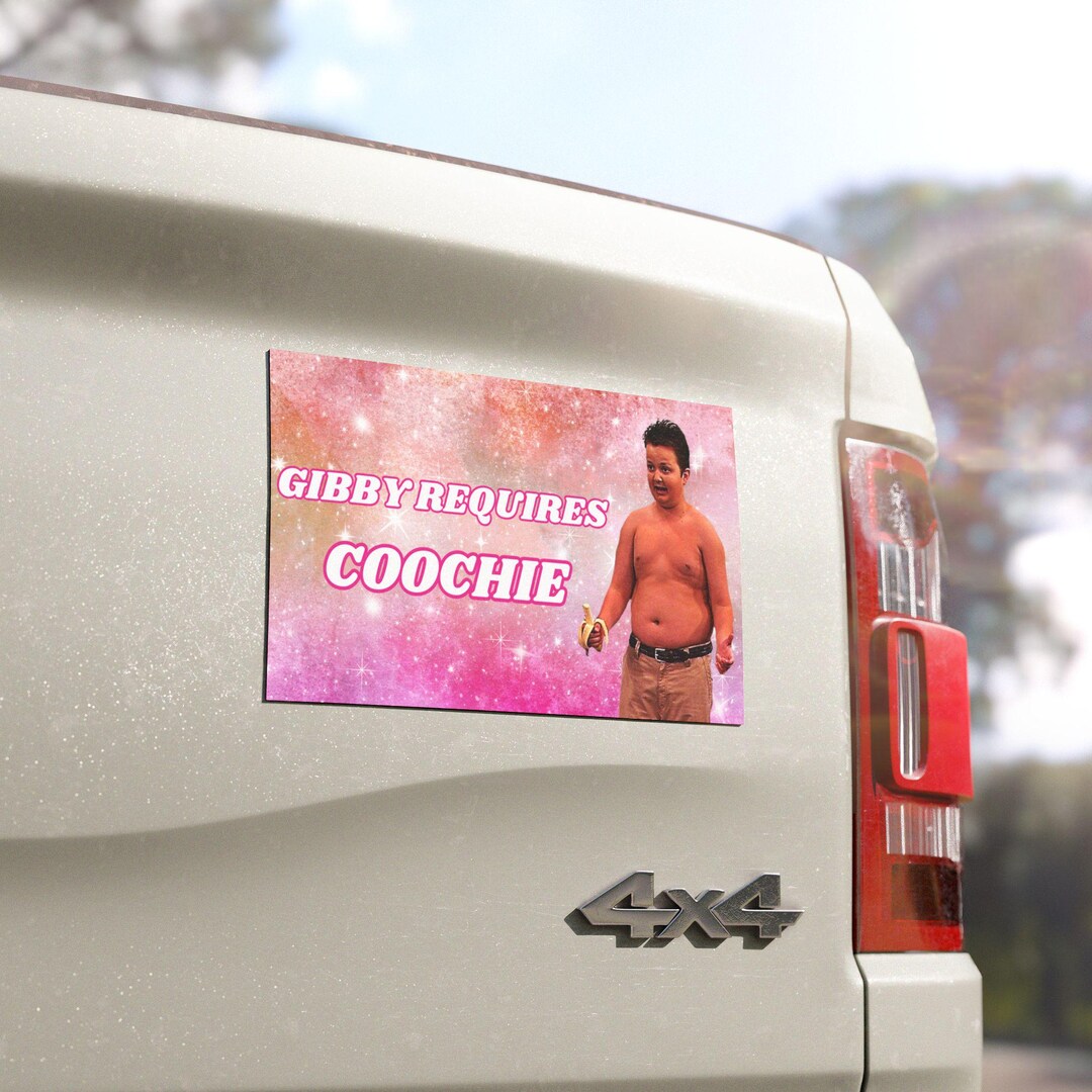 7.5" X 4.5" Funny Gibby Car Magnet, Funny Car Accessories, Icarly Humor ...
