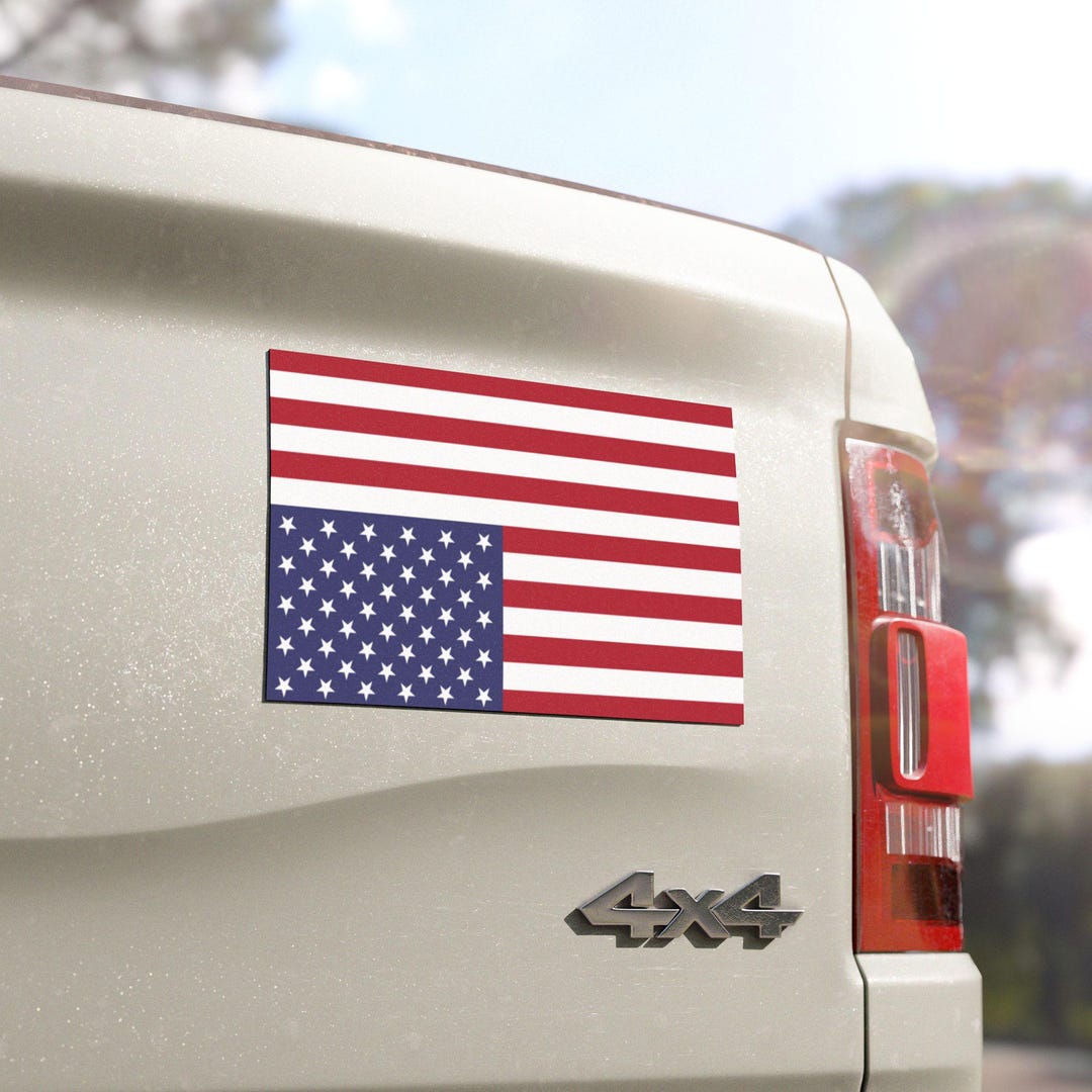 7.5" X 4.5" Protest Car Magnet Upside-down American Flag | Protest ...