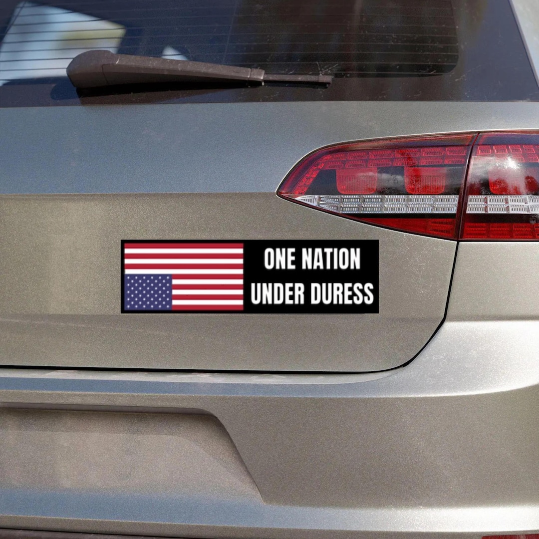 11" X 3" USA American Flag Car Sticker Upside-down American Flag ...
