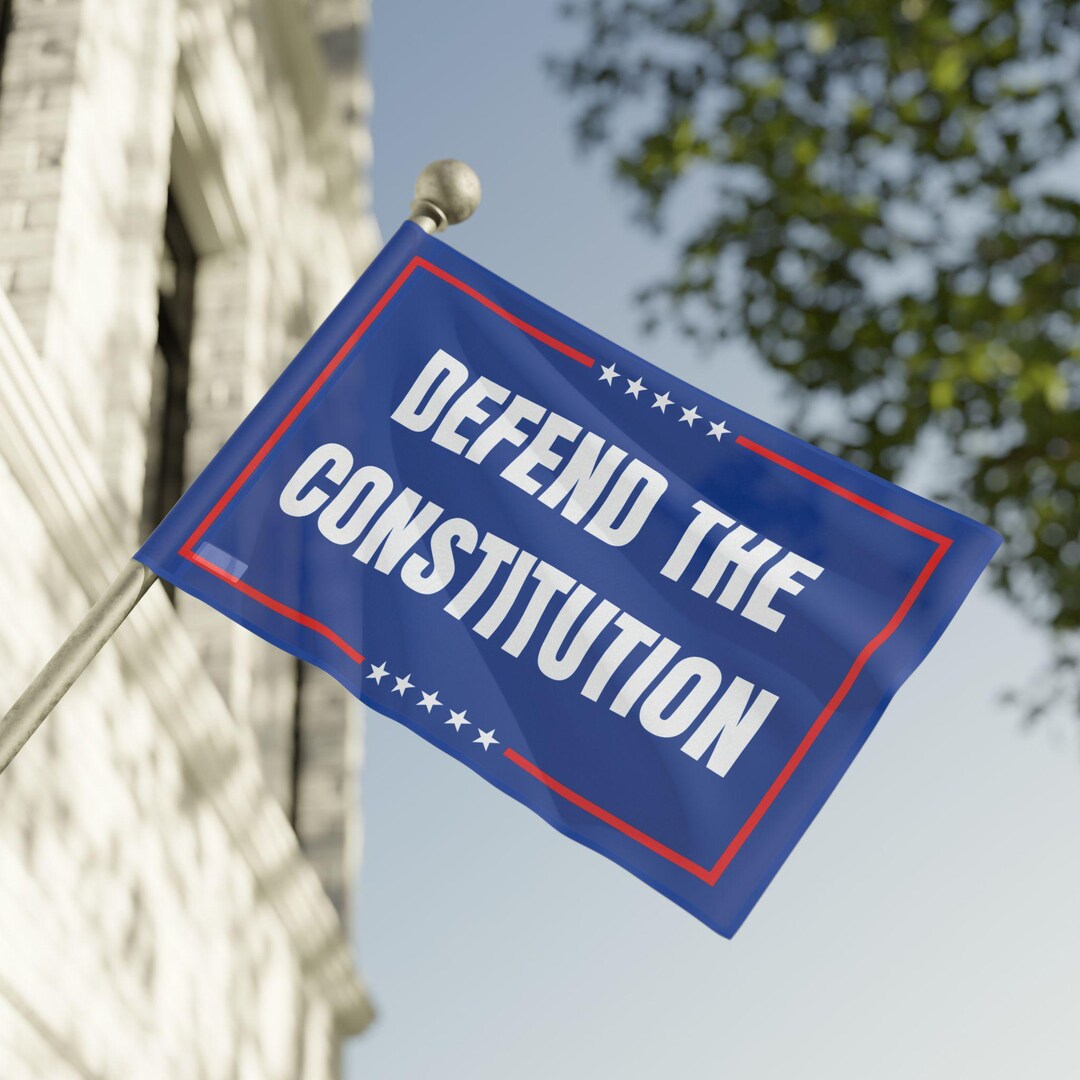 DEFEND THE CONSTITUTION Flag | Save the Constitution, Protest Anti ...