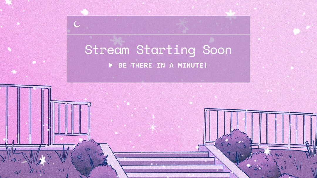 Twitch Starting Screen/ Layout/ Animated/ Kawaii /cute - Etsy