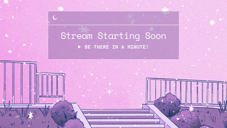 Twitch Starting Screen/ Layout/ Animated/ Kawaii /cute - Etsy