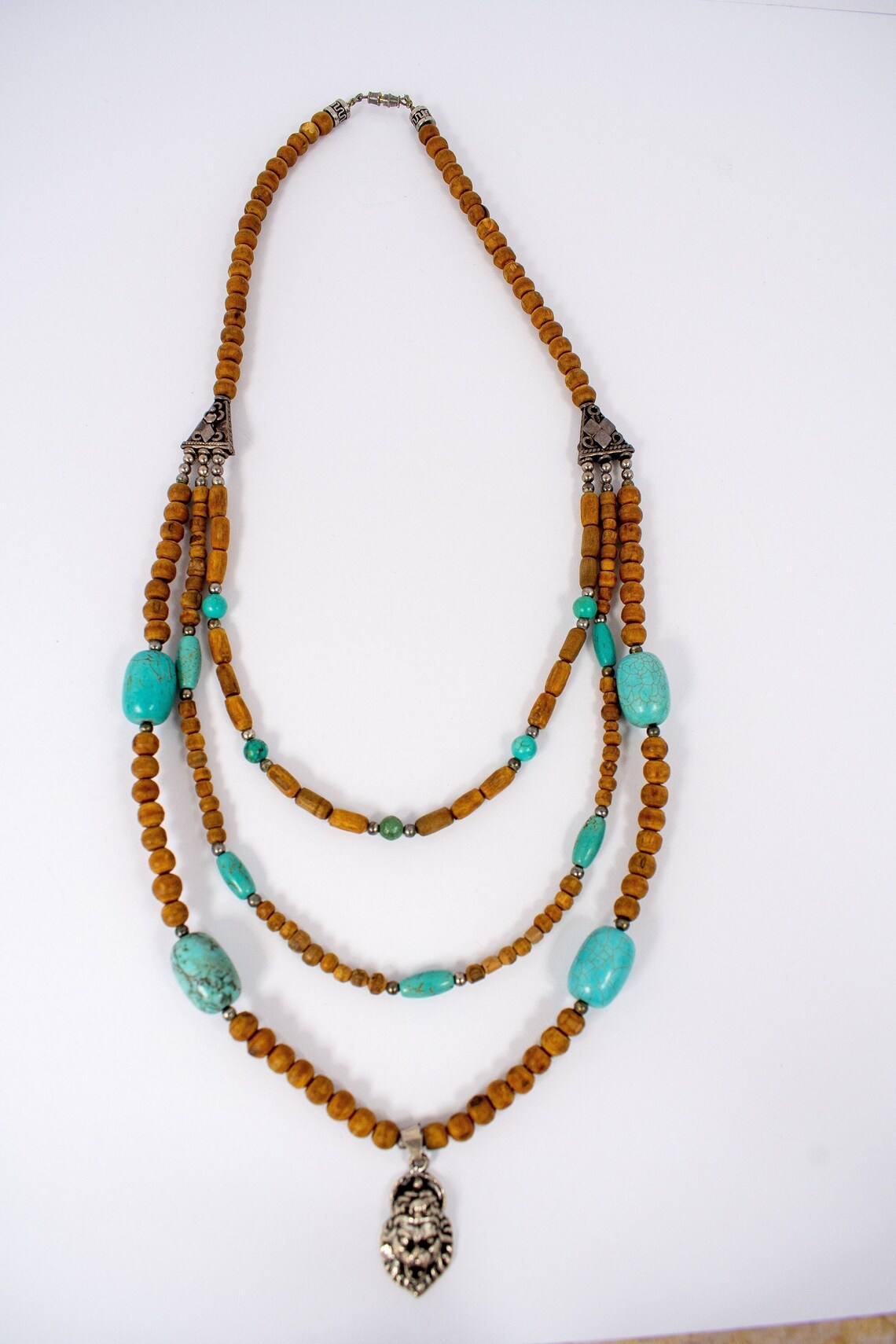 Natural Tulasi Beads With Turquoise venus Gemstone and Lord Nrsimhadeva ...