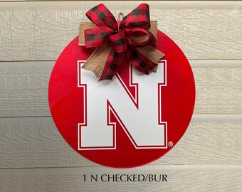 Nebraska Huskers Door Sign - Etsy