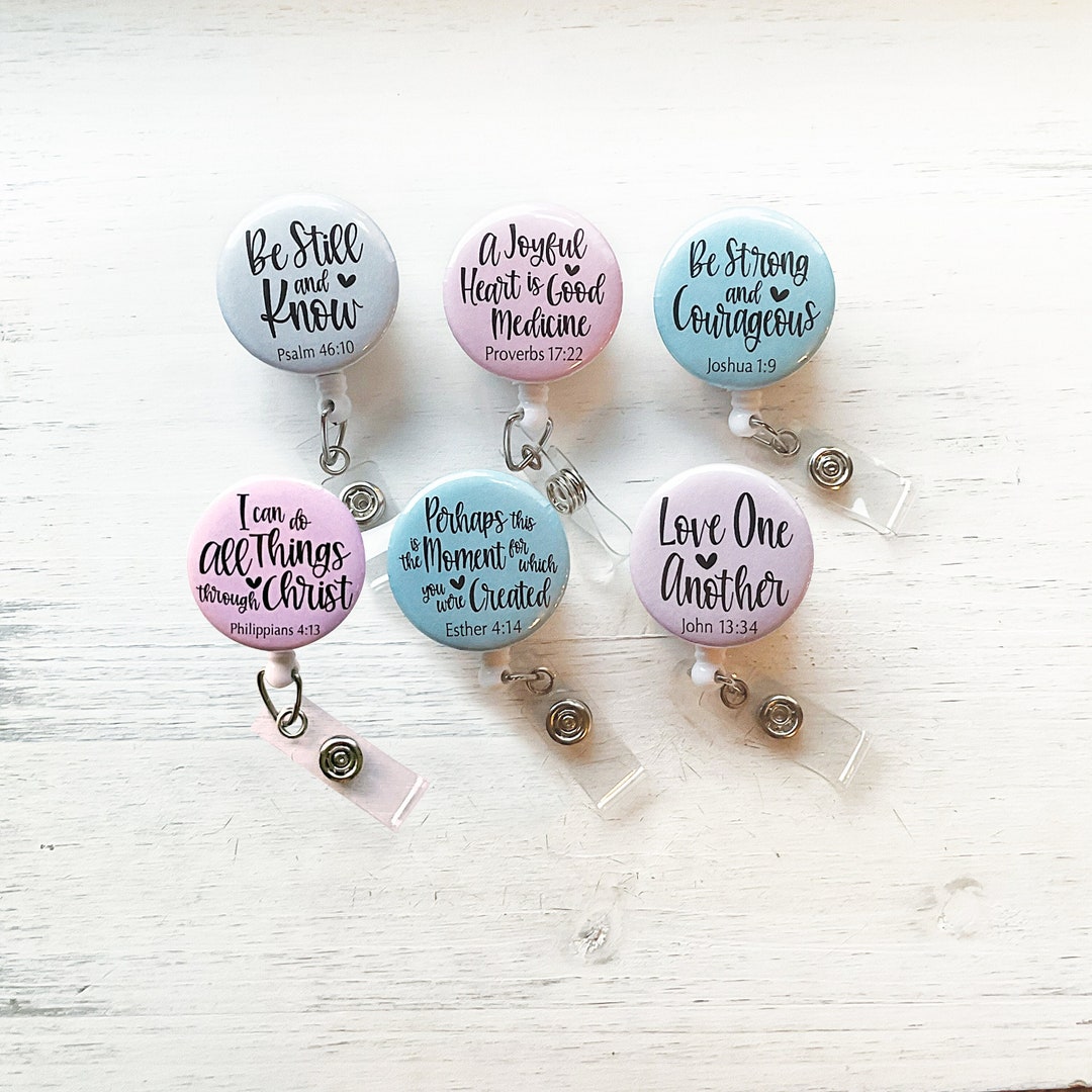 Bible Verse Badge Reel / Customize Bible Verse Badge Reel With Favorite ...