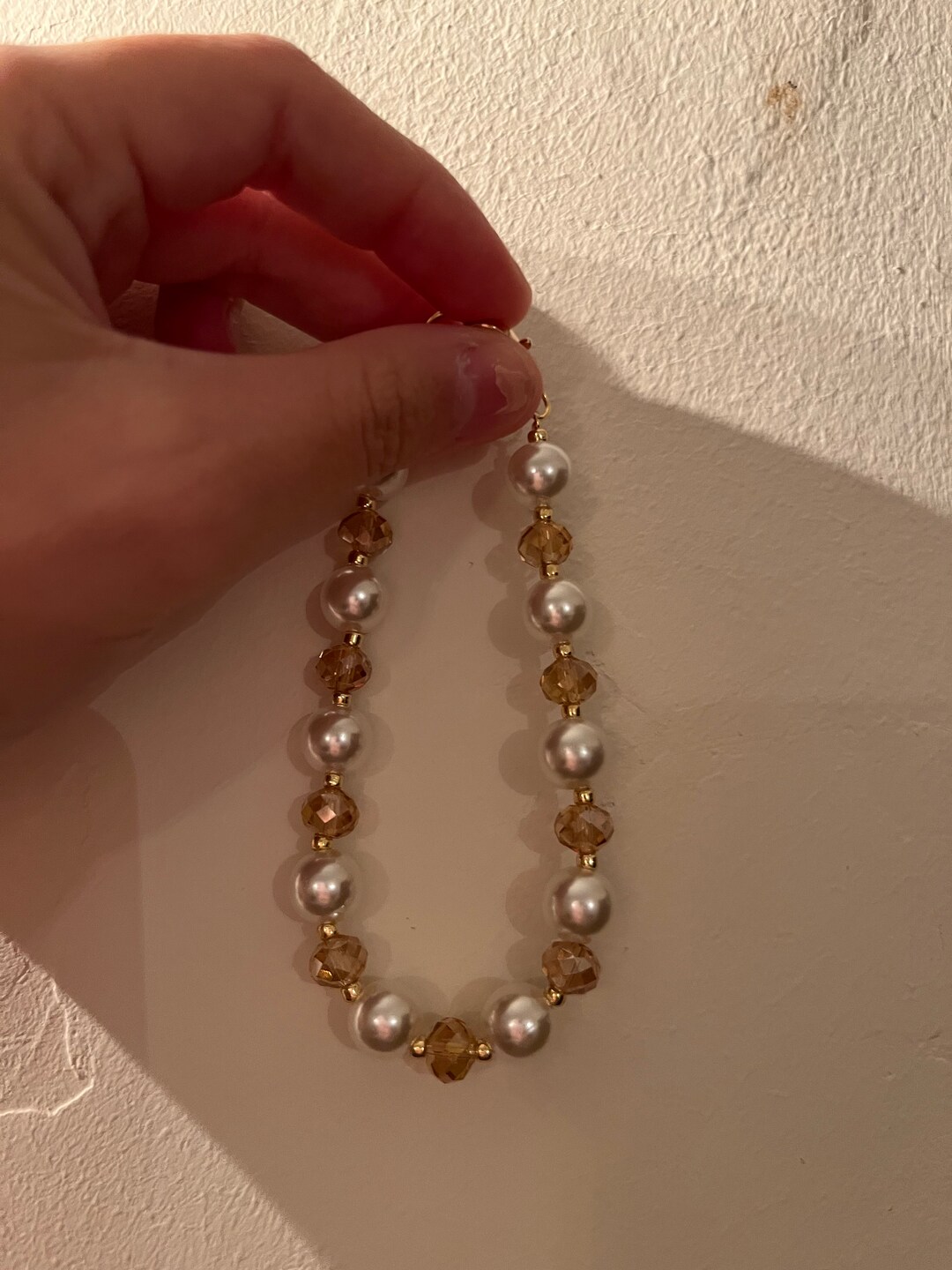 Grace Kelly Inspired Pearl and Crystal Bracelet - Etsy