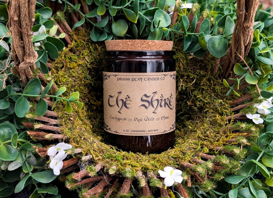 The Shire | Lord of the Rings Inspired Soy Candle | Eucalyptus, Pipe ...