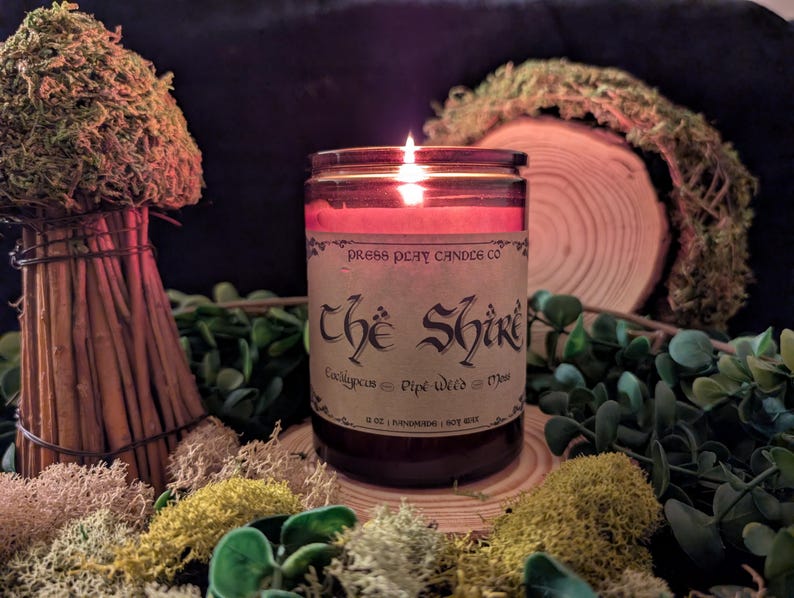 The Shire | Lord of the Rings Inspired Soy Candle | Eucalyptus, Pipe ...