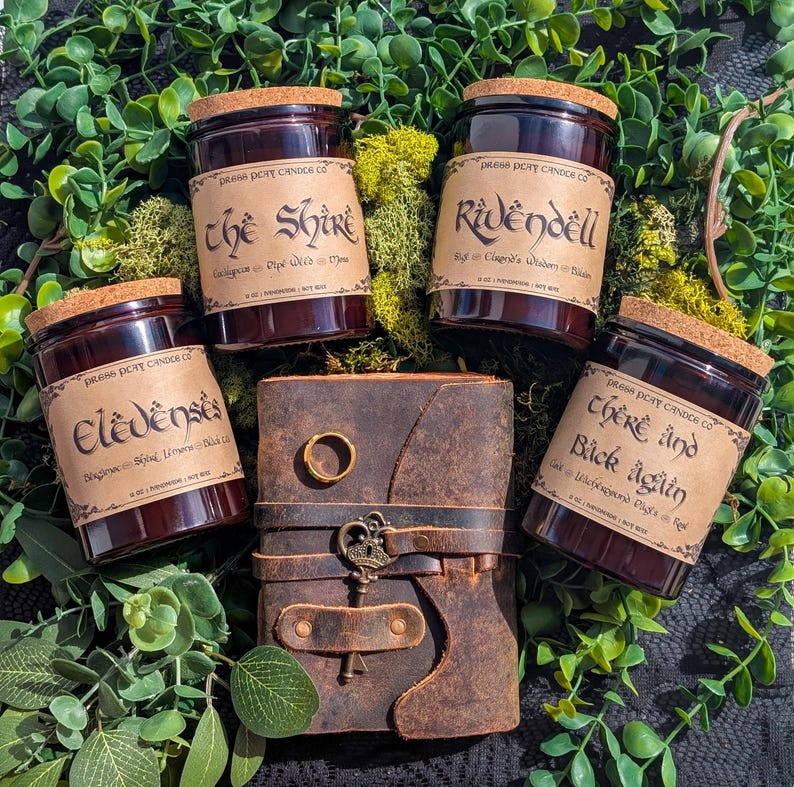 The Shire | Lord of the Rings Inspired Soy Candle | Eucalyptus, Pipe ...
