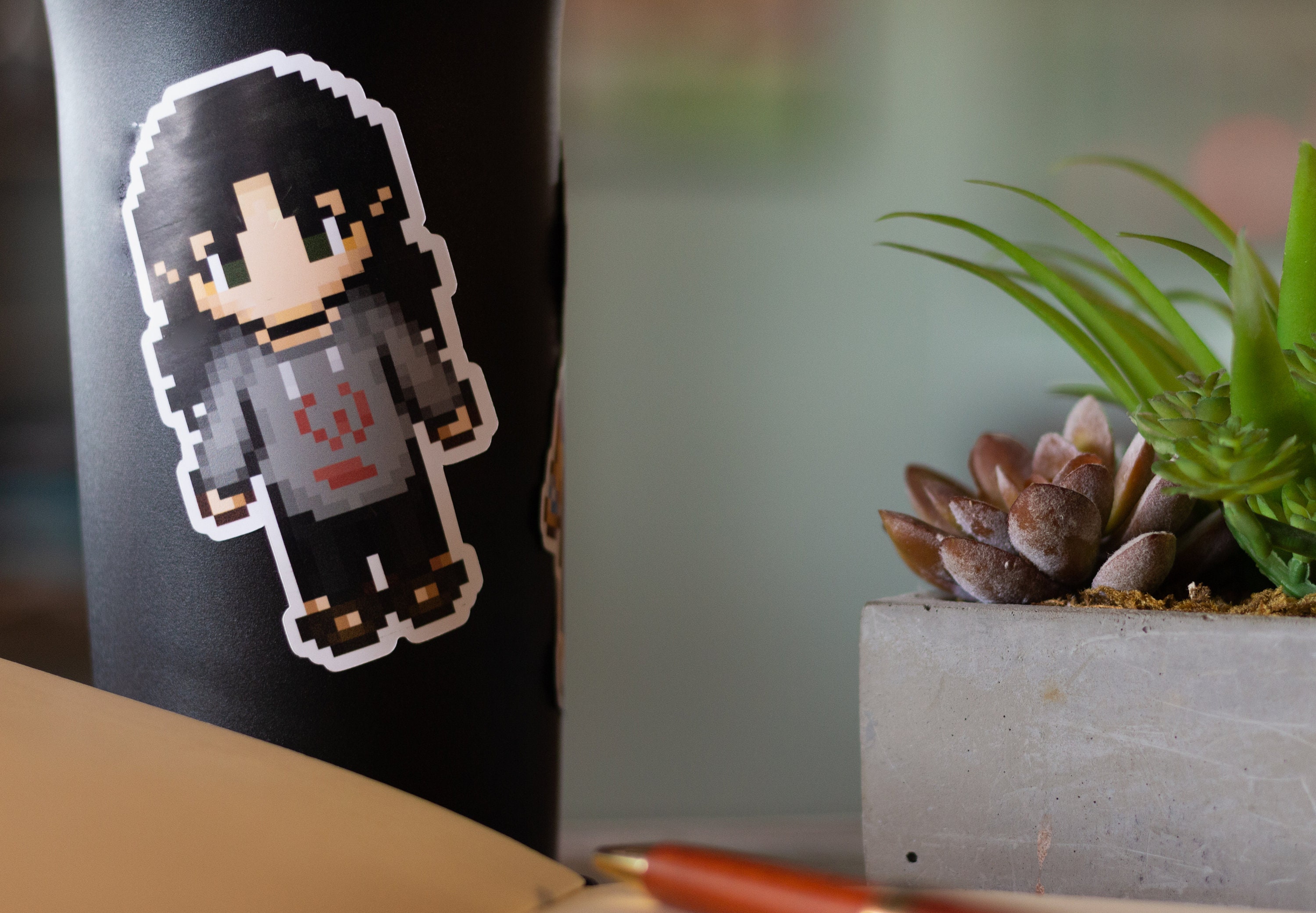 CUSTOM 8-bit Character Stickers Set Personalized Sprite Pixel People ...