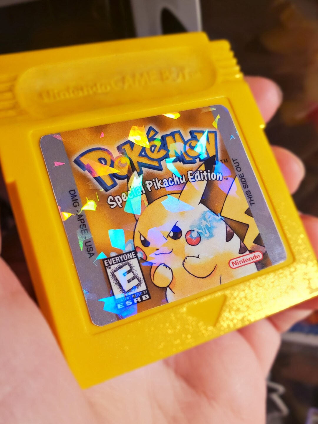 Custom Pokémon Nintendo Gameboy Cartridge Holographic Replacement ...
