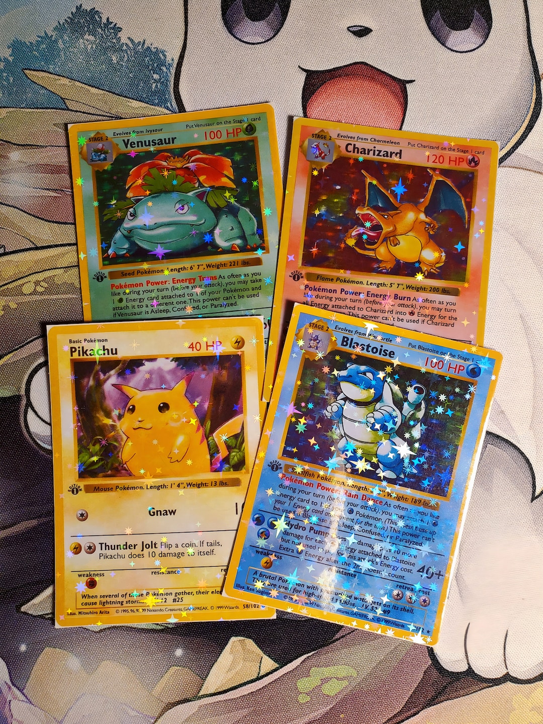 Custom Pokémon Card Holographic Stickers Pick ANY Card & Holo Pattern ...