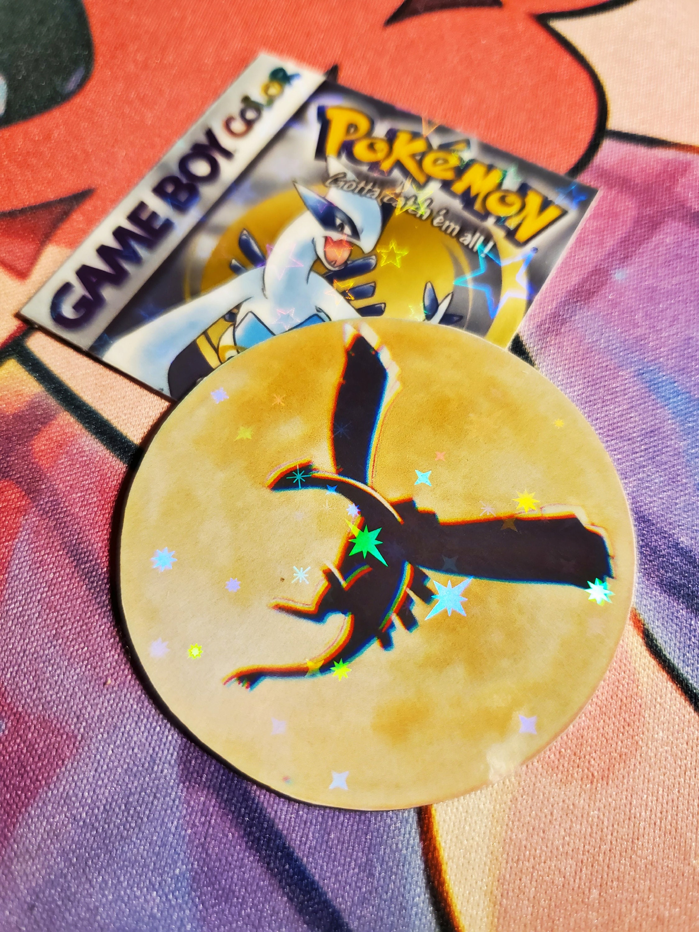 Custom Lugia Moon Holographic Pokémon Sticker Pick Your Holo Pattern - Etsy