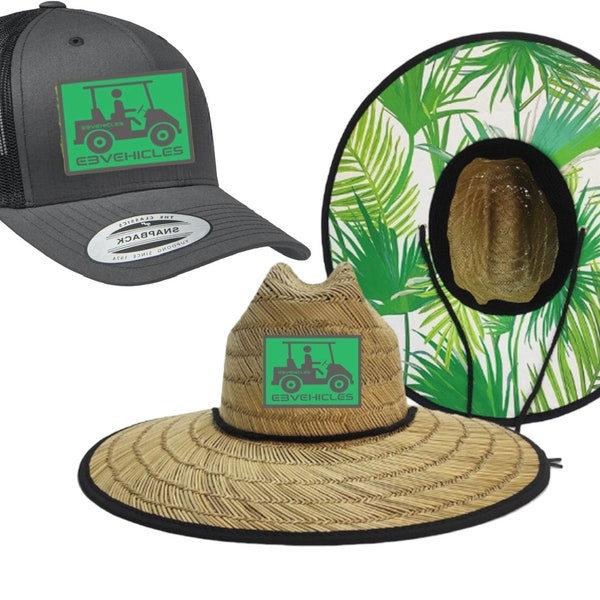 Custom Logo Straw Hat - Etsy