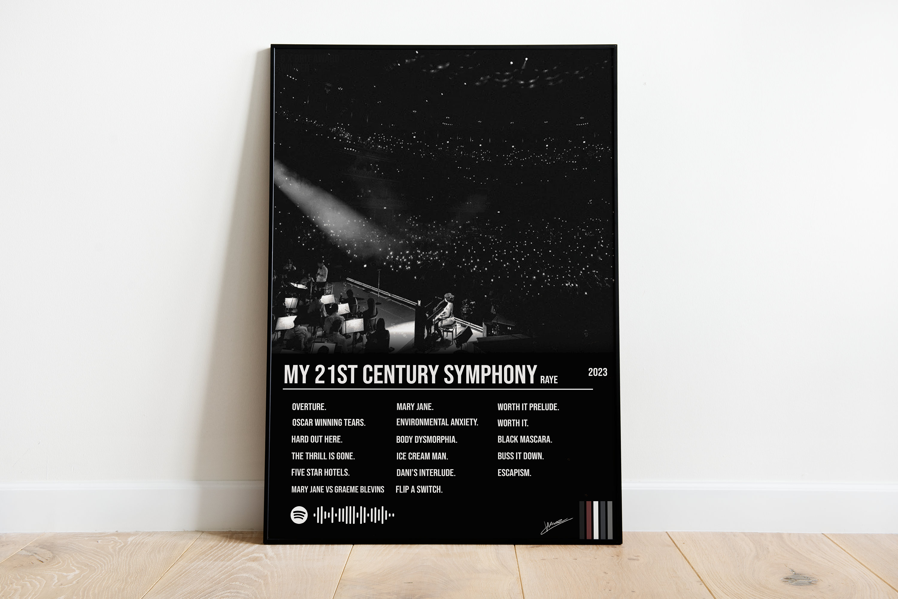 My 21st Century Symphony RAYE Wall Print Album Cover Poster Wall Decor ...