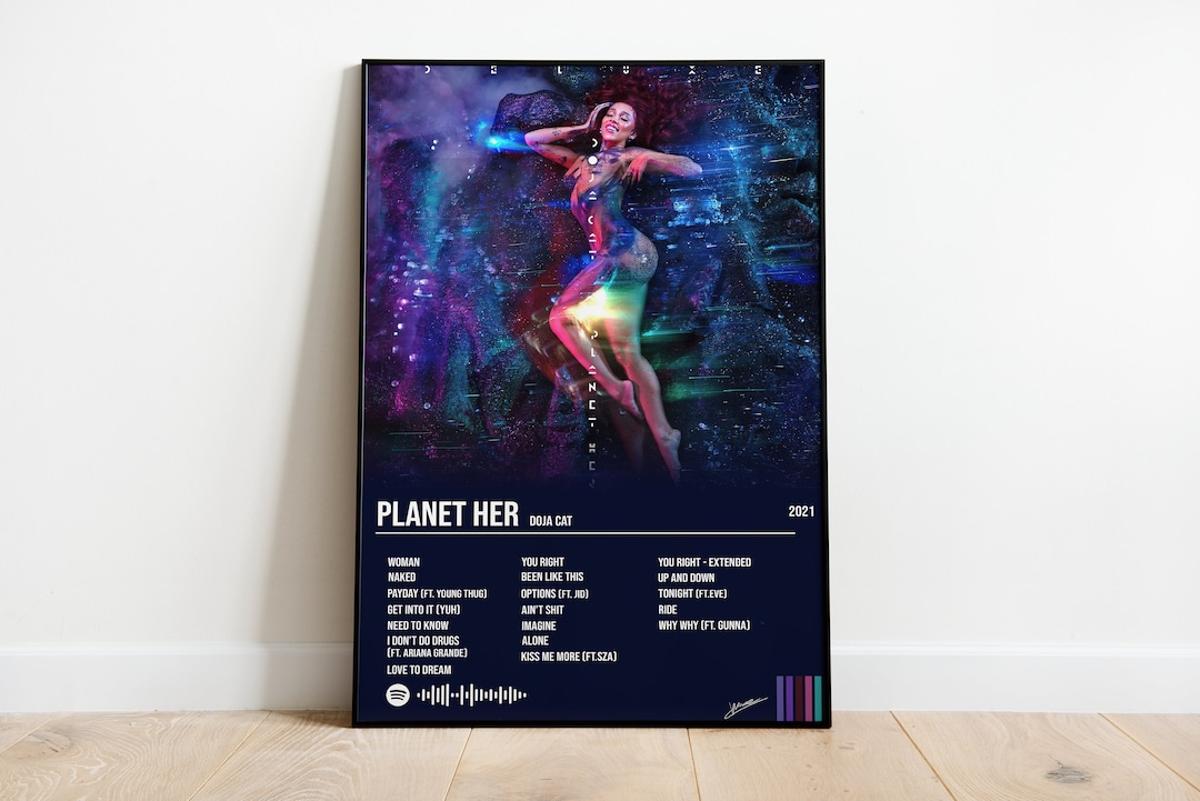 Planet Her | Doja Cat | Wall Print | Album Cover Poster | Wall Decor ...
