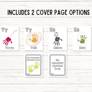 Handprint Alphabet Book, Alphabet Handprint Book, Handprint Art ...