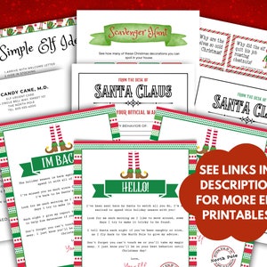 Elf Sick Note Editable Elf Injury & Recovery Letter Doctors - Etsy