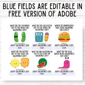 Editable Joke Valentines Day Card, Classroom Valentine Joke Cards for ...