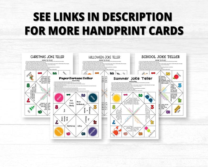 Icebreaker Cootie Catcher Game: Back to School Printable (PDF) - Etsy