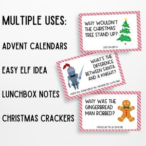 32 Christmas Jokes for Kids, Printable Lunchbox Jokes, Advent Calendar ...