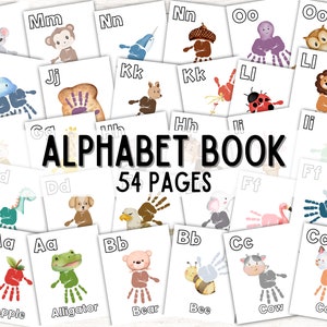 Handprint Alphabet Book, Alphabet Handprint Book, Handprint Art ...