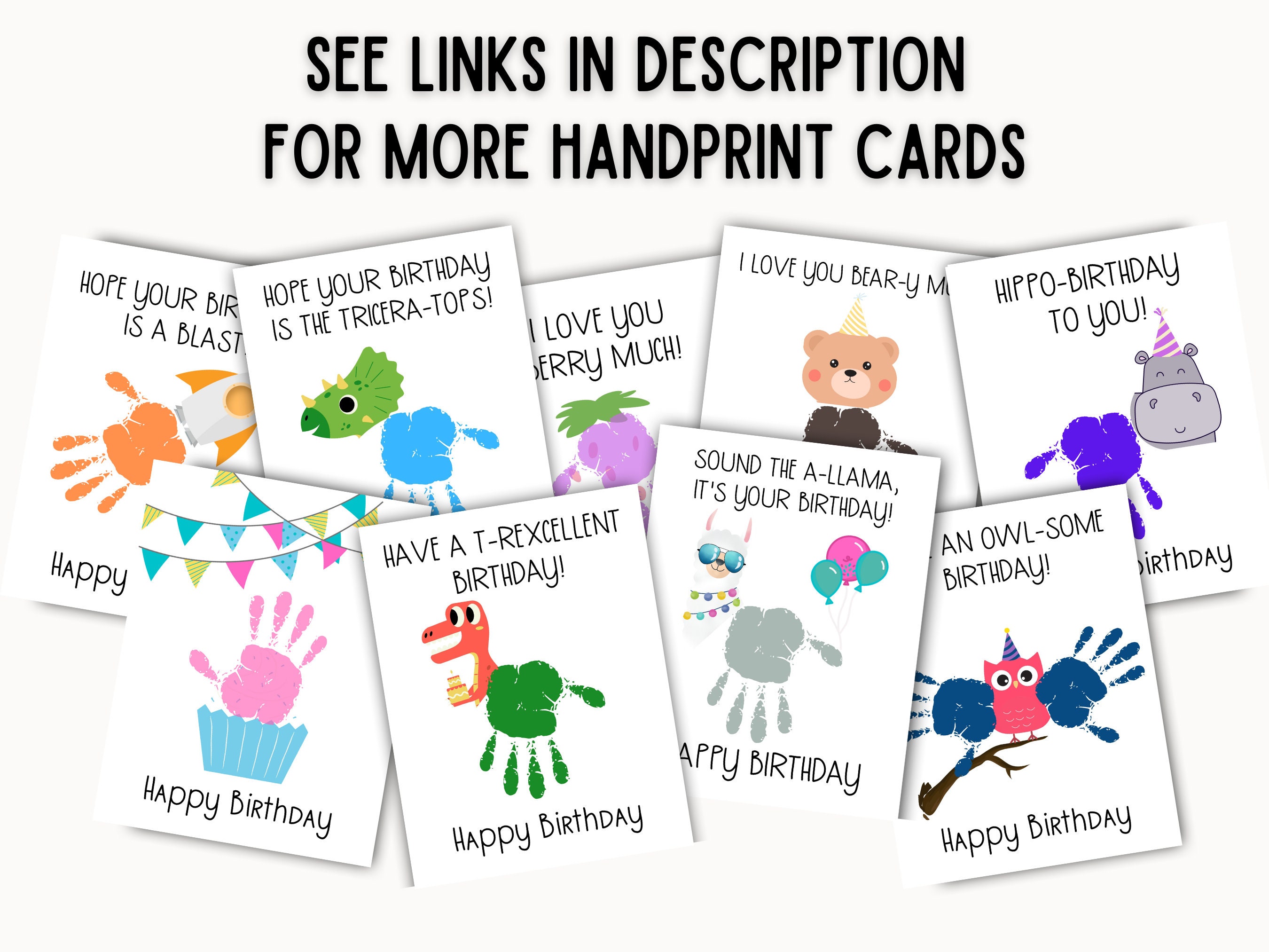 Printable Get Well Soon Handprint Card, Get Well Gift From Kids ...