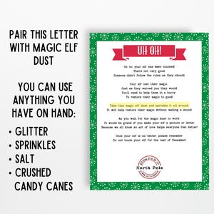 Elf Was Touched, Elf Sick Note, Elf Recovery Letter, Elf Notes, Elf ...