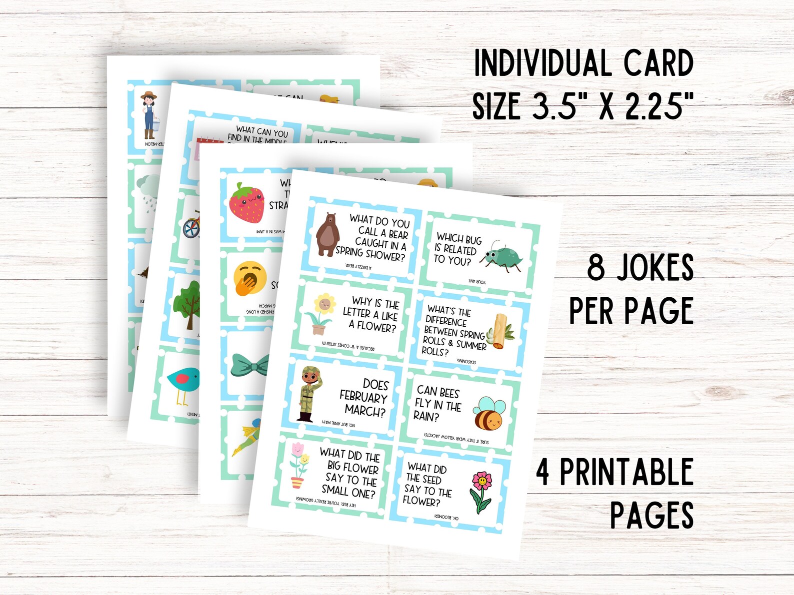 Spring Jokes for Kids, Lunchbox Notes Printable, Lunchbox Jokes, Kids ...
