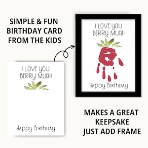 Birthday Handprint Card Printable, Handprint Birthday Card From Kids ...