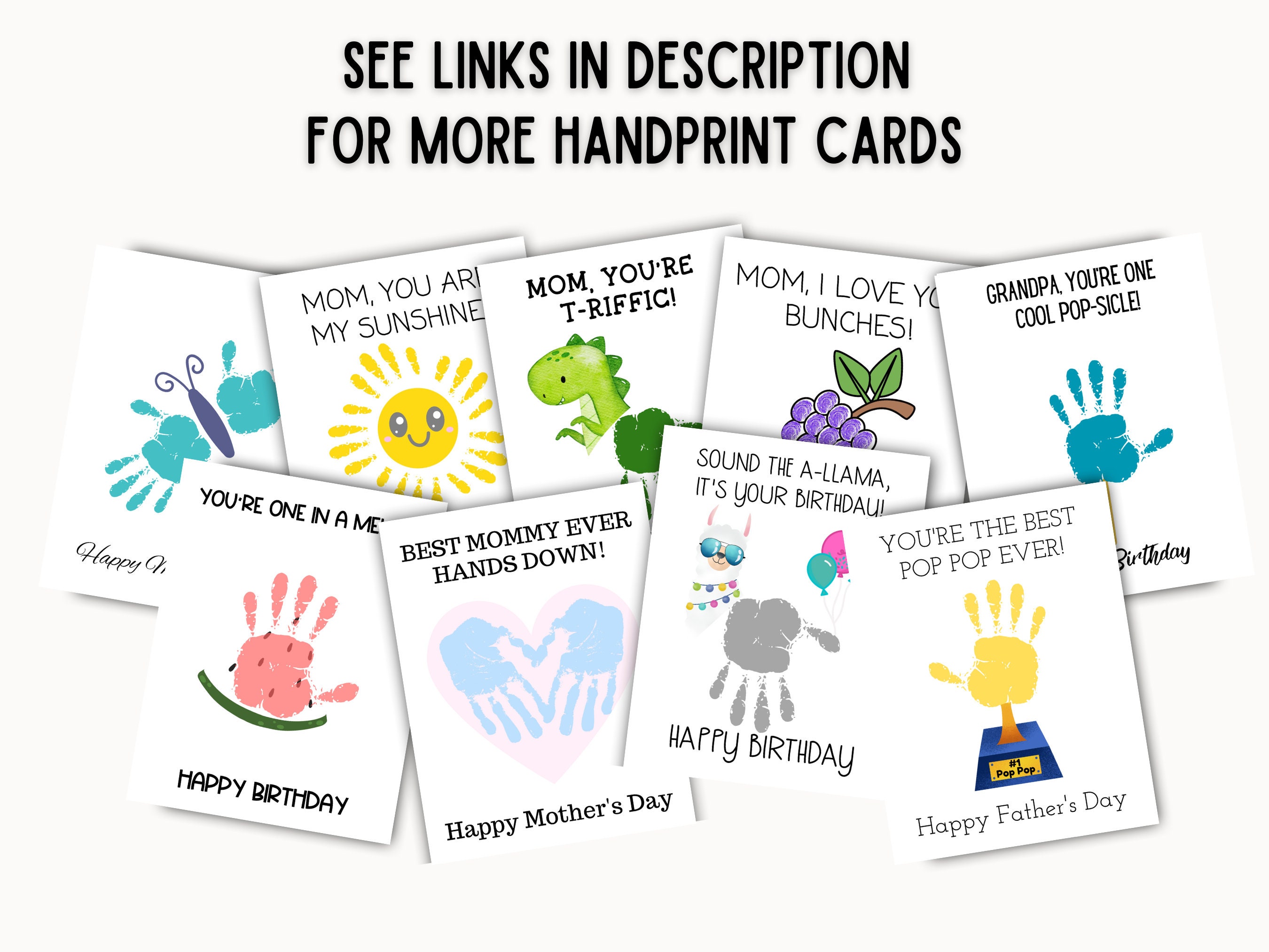 Thinking of You Handprint Cards From Kids, Sending A Big Hug, Sympathy ...