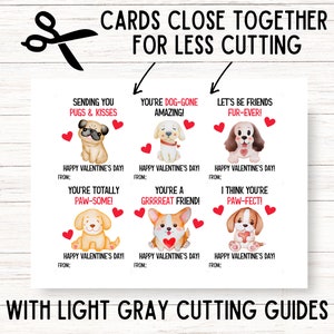 Editable Valentines Day Cards Dog, Puppy Valentine Cards, Printable Dog ...