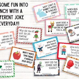Lunchbox Joke Cards, Kid Lunch Box Note, Funny Jokes for Kids Lunch ...