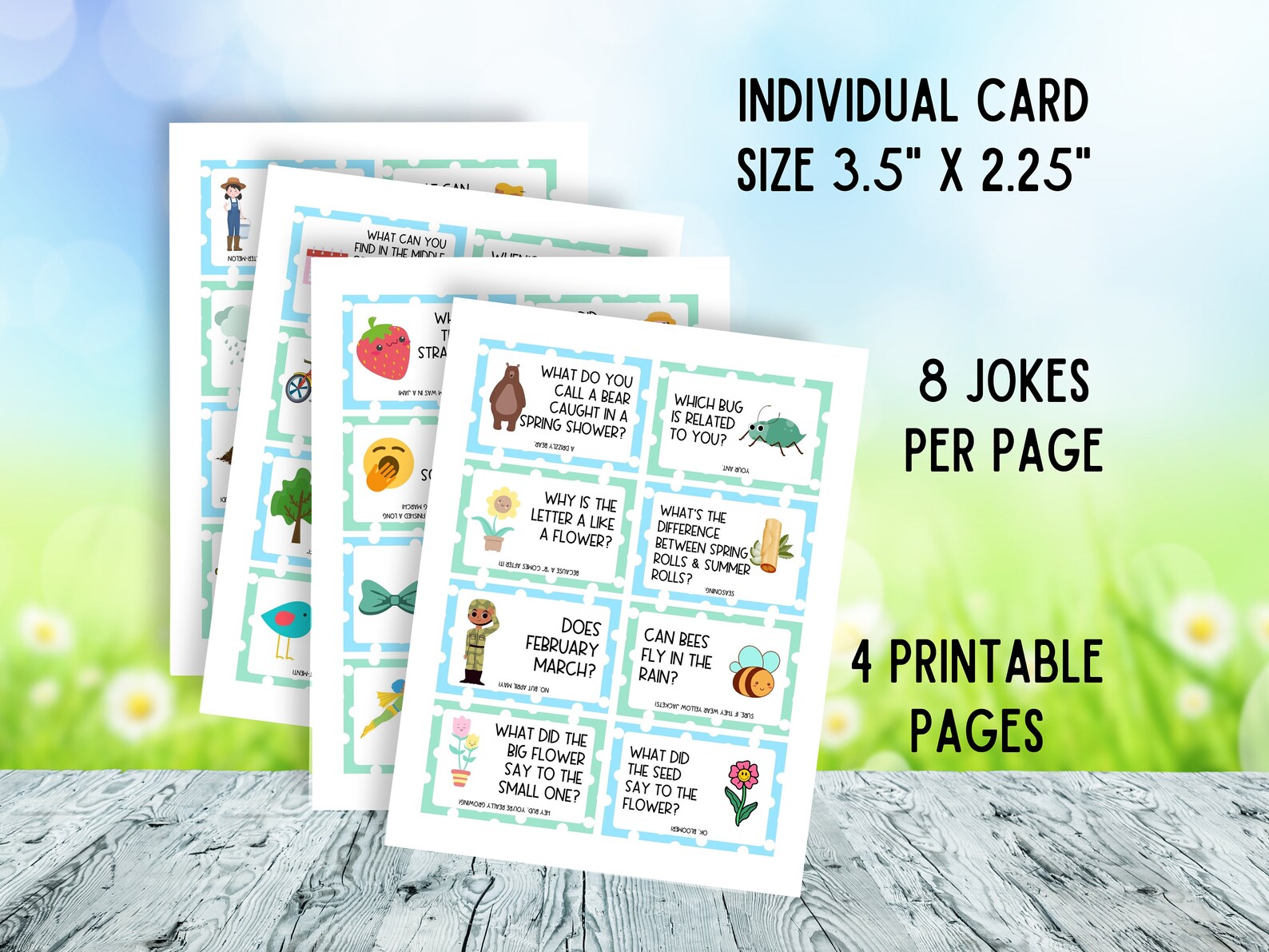 Spring Jokes for Kids, Lunchbox Notes Printable, Lunchbox Jokes, Kids ...