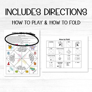 Spring Jokes for Kids, Cootie Catcher, Paper Fortune Teller, Printable ...