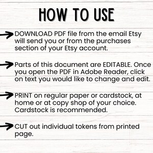 Printable Easter Egg Tokens, Editable Easter Egg Coupon, Easter Egg ...