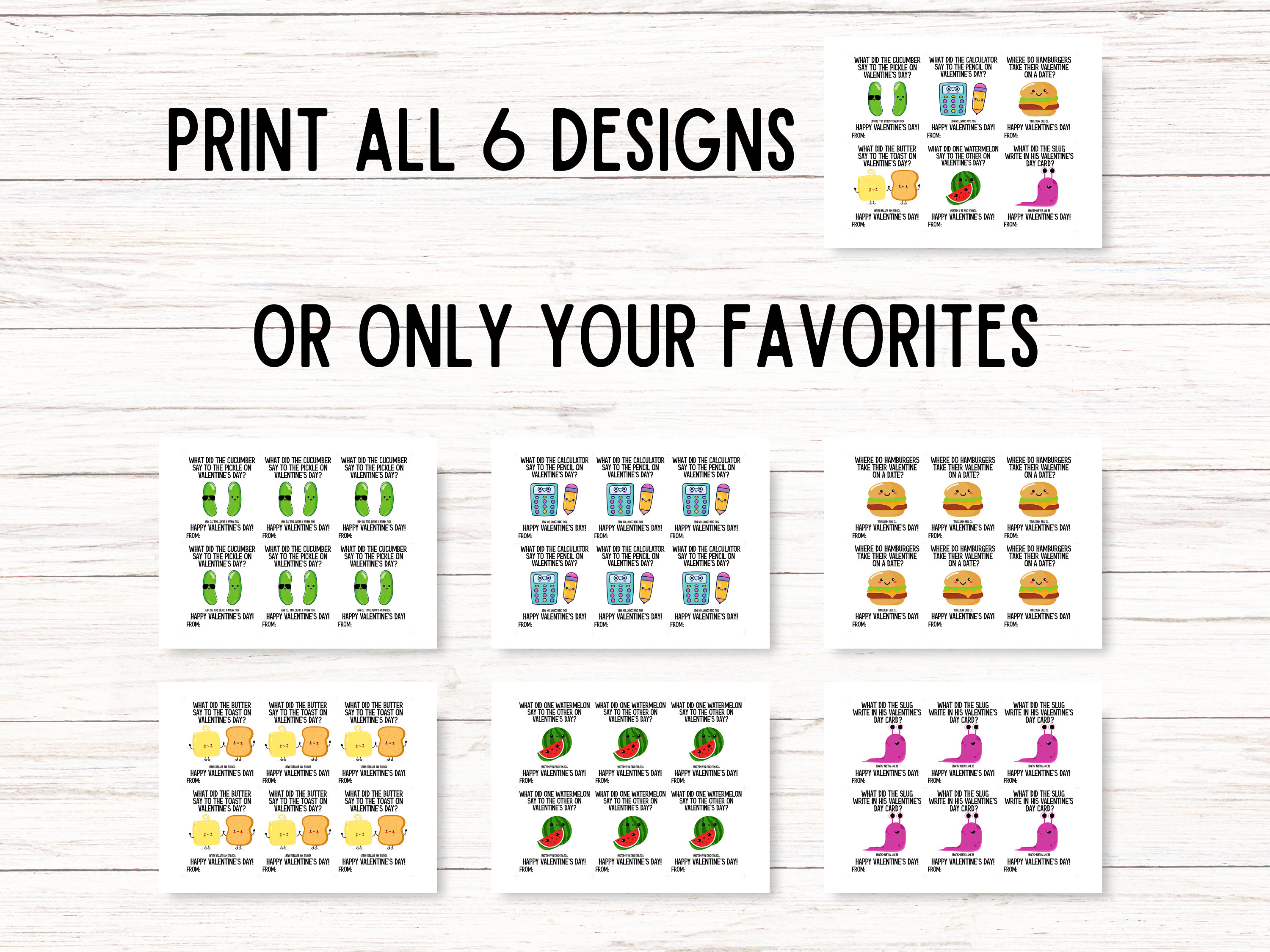 Editable Joke Valentines Day Card, Classroom Valentine Joke Cards for ...