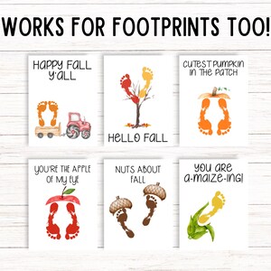 Fall Handprint Footprint Craft, Autumn Toddler Handprint Art for Kids ...