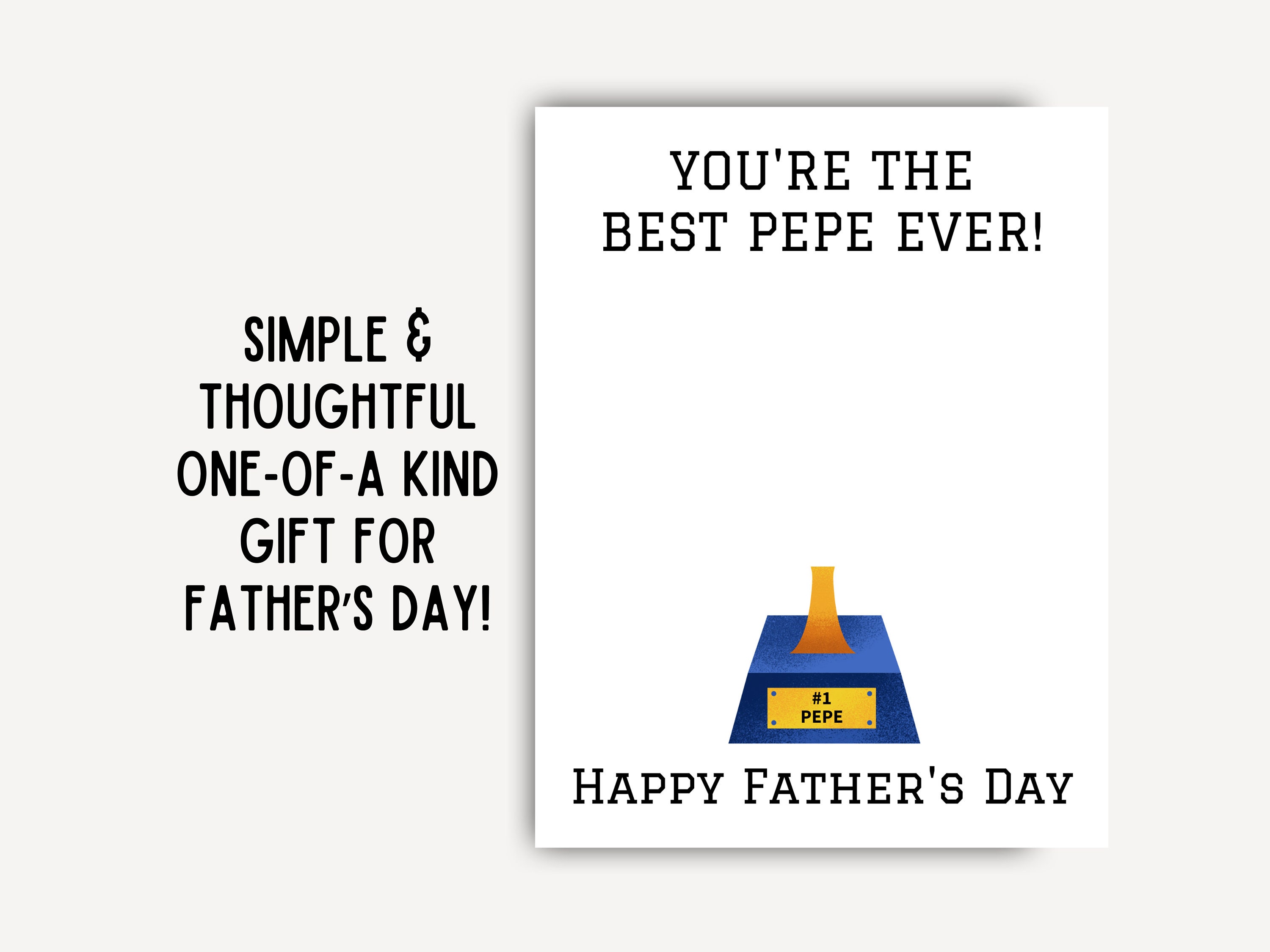 Pepe Fathers Day Handprint Printable, Pepe Gifts for Fathers Day ...
