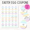 Printable Easter Egg Tokens, Egg Hunt Coupons, Easter Egg Filler ...