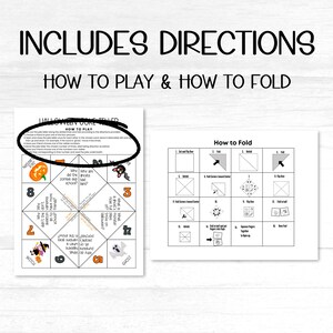 Halloween Jokes Cootie Catcher: Printable Fortune Teller Game (PDF) - Etsy