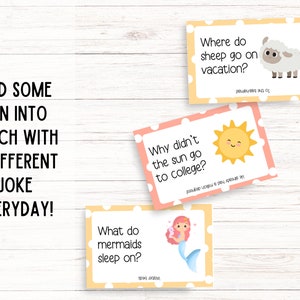 Summer Jokes for Kids Lunchbox Notes, Lunchbox Cards, Printable Lunch ...