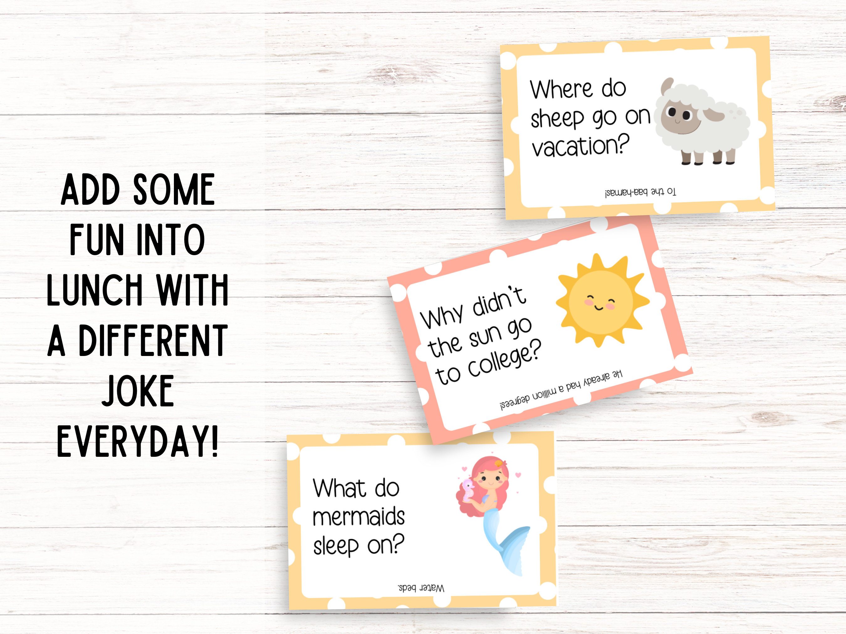 Summer Jokes for Kids Lunchbox Notes, Lunchbox Cards, Printable Lunch ...