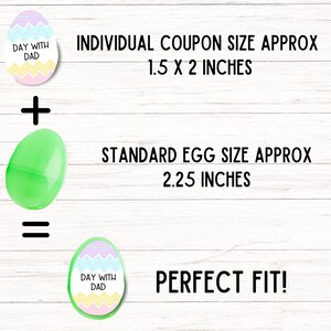 Editable Easter Egg Coupon, Easter Reward Tokens, Printable Easter Egg ...