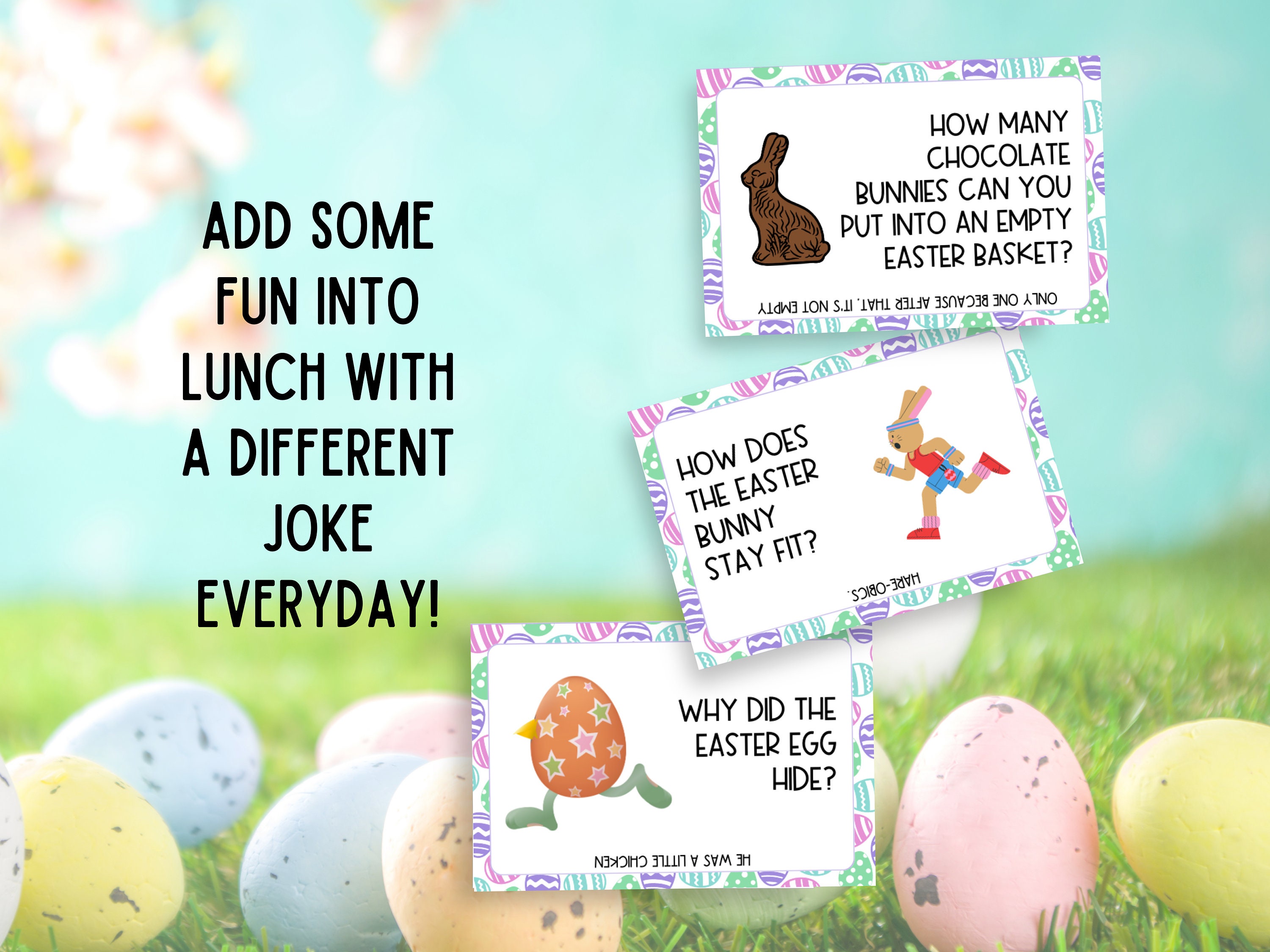 Easter Jokes, Printable Jokes, Easter Lunch Box Joke, Easter Egg ...