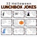 Halloween Joke Cards: Kids Lunchbox Notes (printable PDF) - Etsy