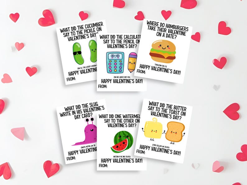 Joke Valentines Day Cards Printable, Kids Valentines Day Jokes Cards ...